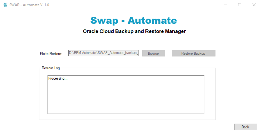 Safe returns - additional backup functionality for Oracle FCC and PBC
