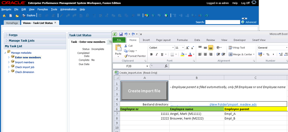 How to manage your metadata quickly in Oracle HFM or Hyperion Planning