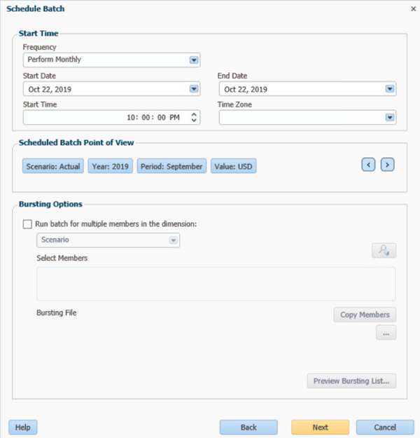 How to Create a Financial Reporting Batch in Oracle HFM - Swap Support